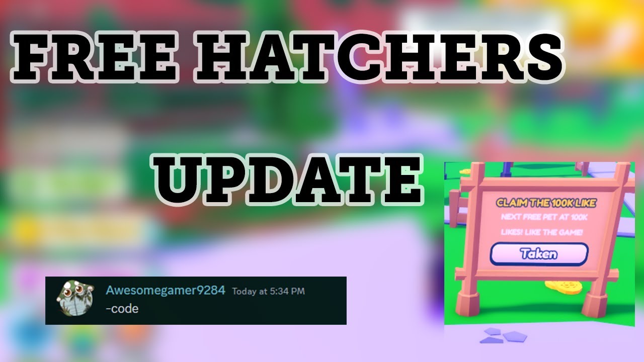 FREE HATCHERS 100K UPDATE! EVERYTHING EXPLAINED! - YouTube