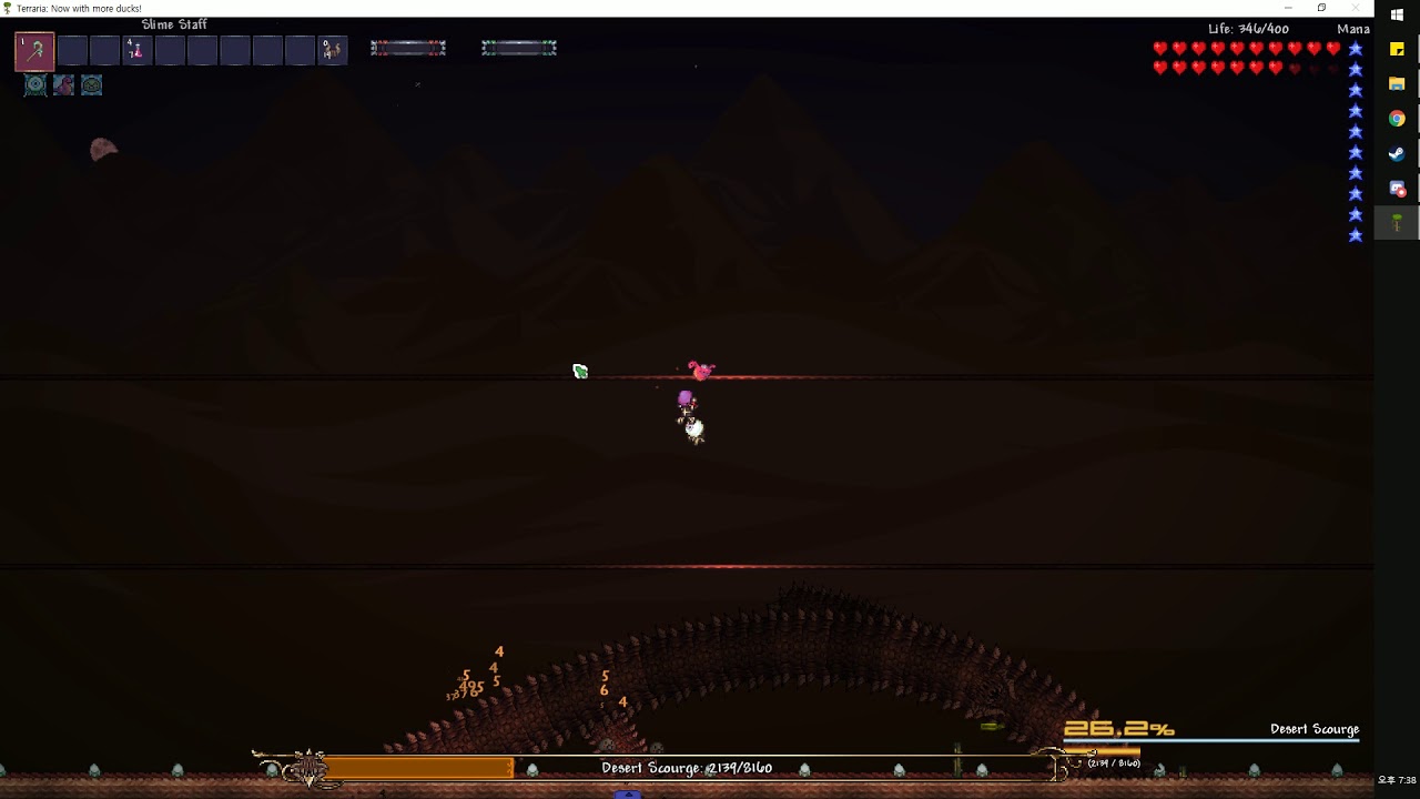 Terraria Calamity Mod - Death Mode, Desert Scourge - YouTube