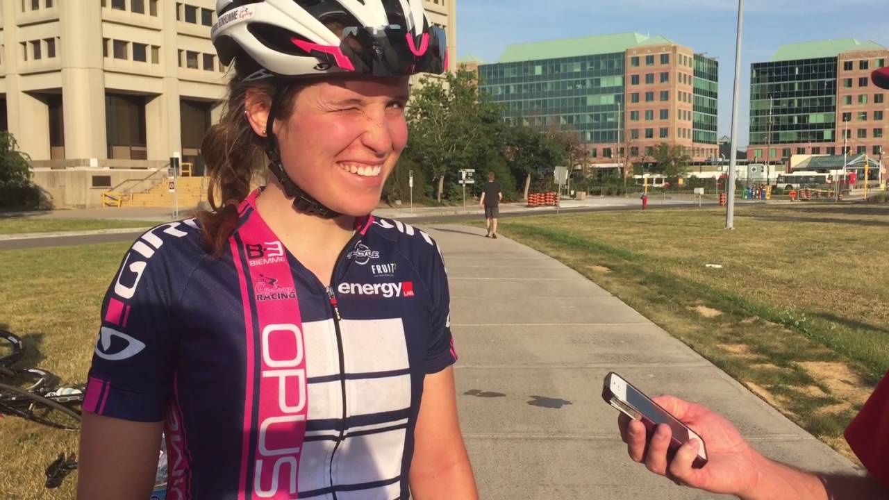Interview with Ariane Bonhomme @ Canadian Road Championships - YouTube