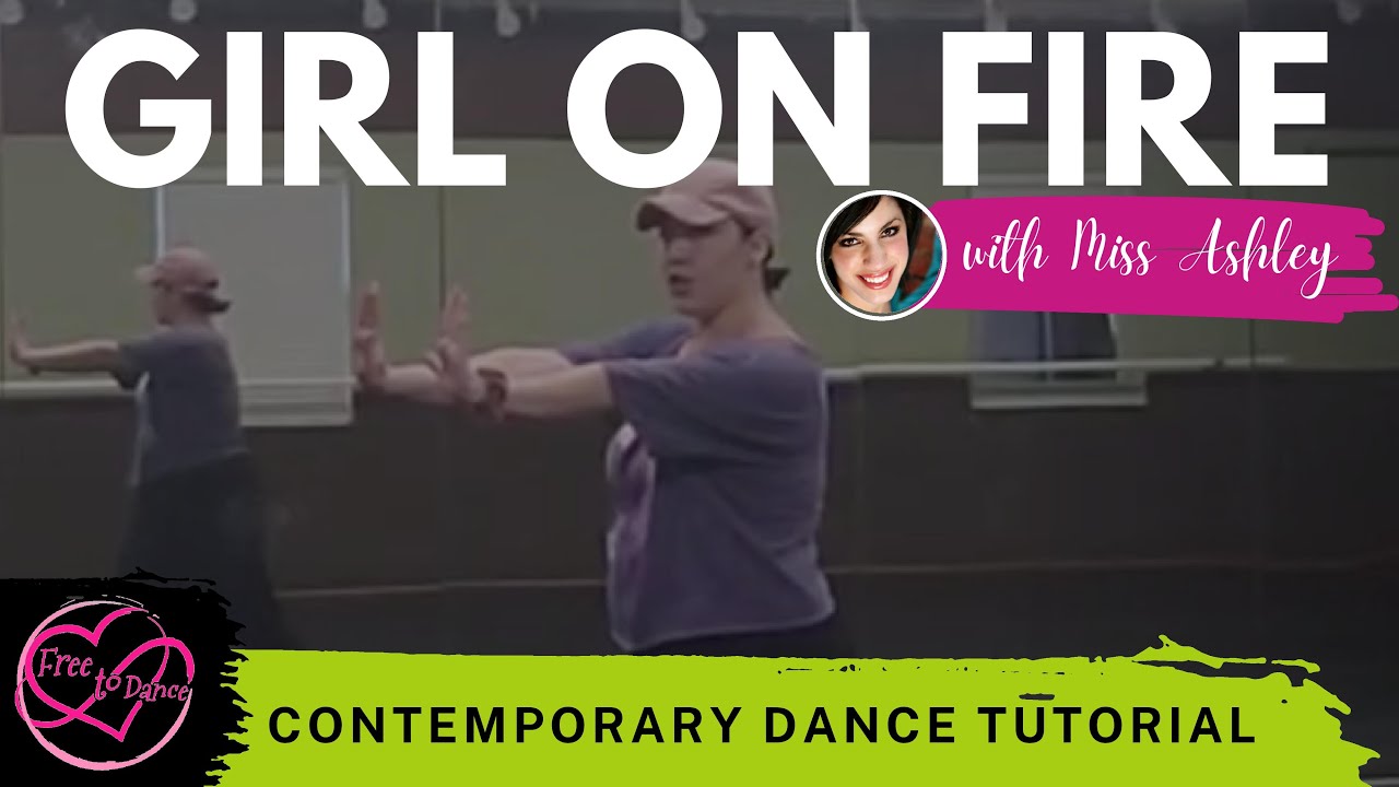 Week 2 "Girl On Fire" Pt 2 ♥ Adv-Beg Contemporary Dance Tutorial - YouTube