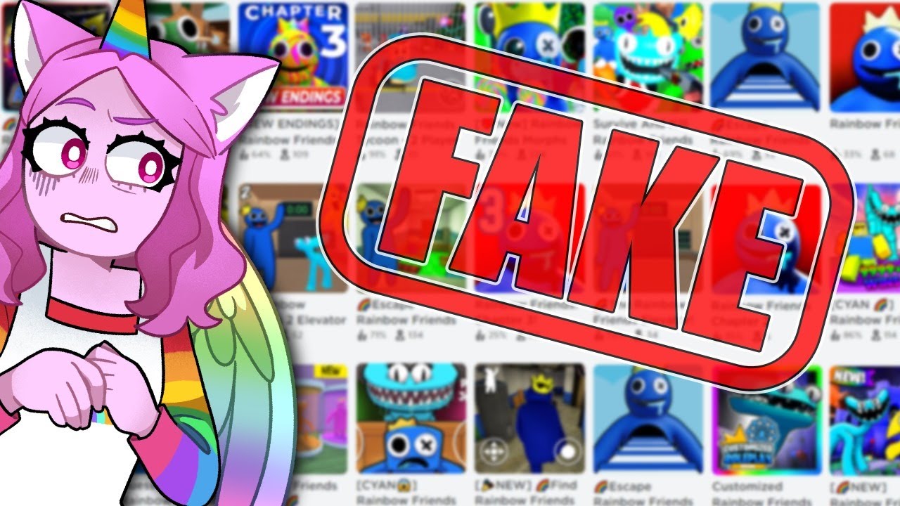 🌈Playing *FAKE* RAINBOW FRIENDS GAMES !! (Roblox) - YouTube