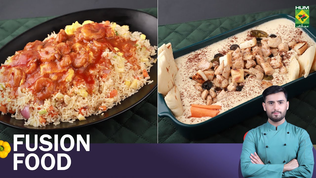 Fried Prawn Rice & Loaded Hummus Platter | Fusion Food | Chef Saad Butt ...