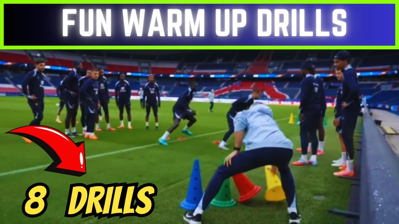 🔰 📢8 Fun Warm Up Drills For Soccer / 8 Amazing Warm up Drills - YouTube