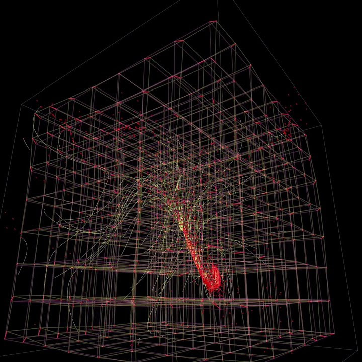 Vector field particle animation and Noise music. - YouTube