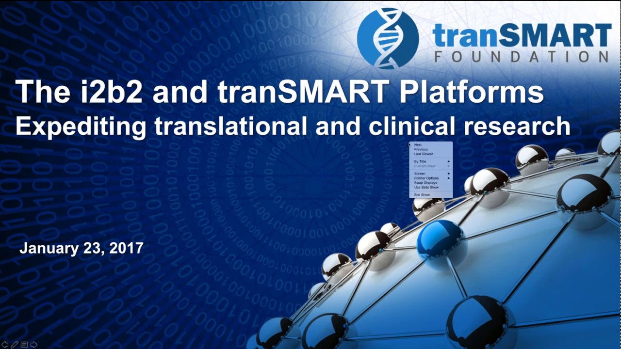 tranSMART/i2b2 Combined Monthly Community January 23, 2017 - YouTube