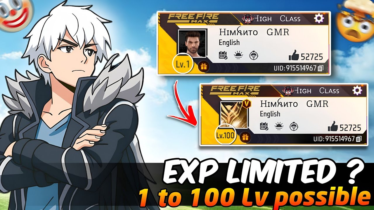 Free Fire Level Up Glitch🤯 After Update Free Fire EXP Limited ?😲 1 to ...