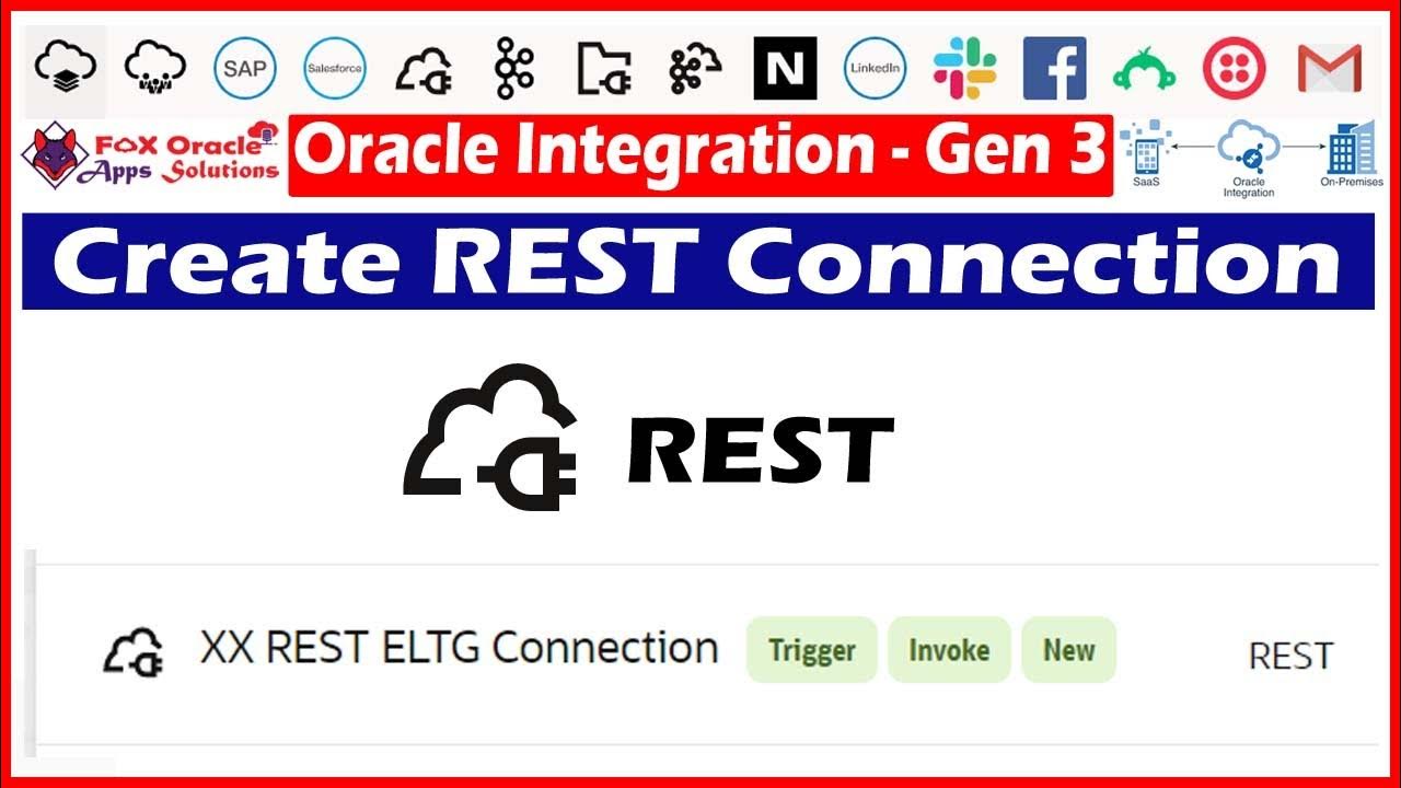 2. Create REST Connection in Oracle Integration Generation 3 - YouTube