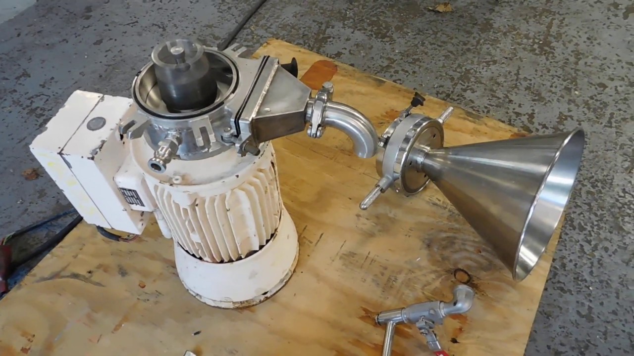 Fryma MZ-100 Vertical Colloid mill - YouTube