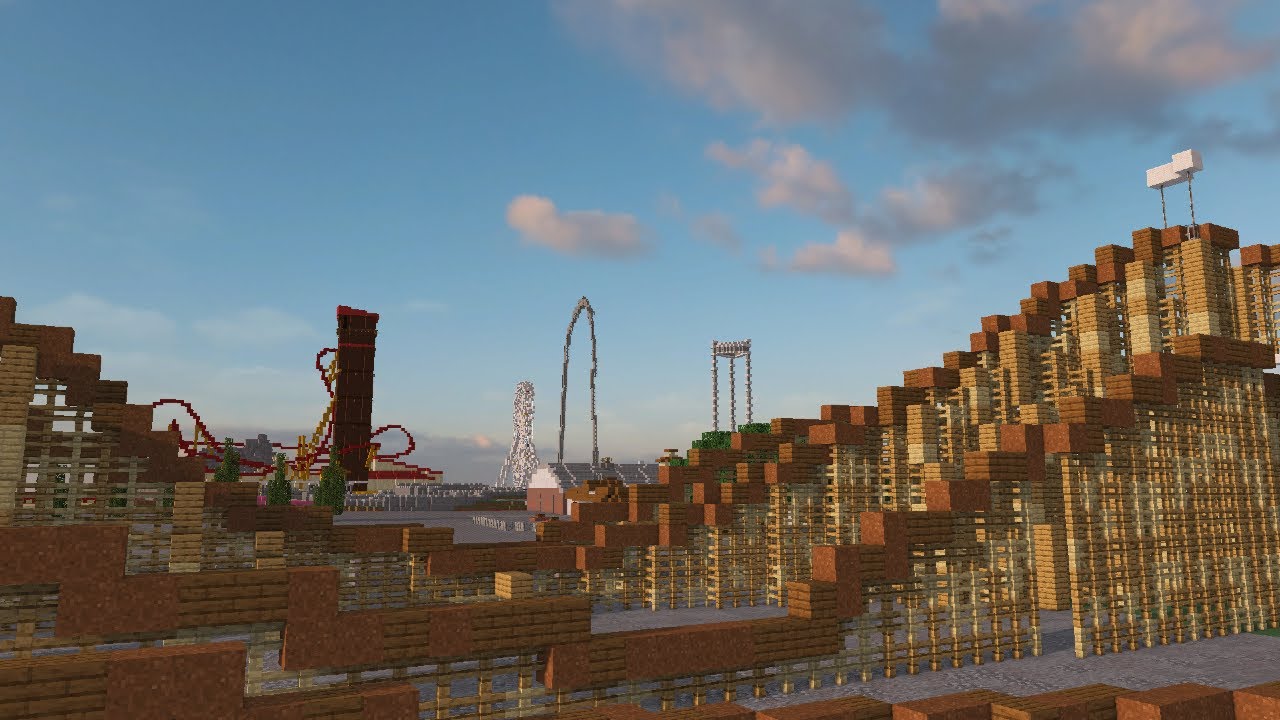 Lagoon Amusement Park, Utah: Rebuilt in Minecraft 1:1 - YouTube