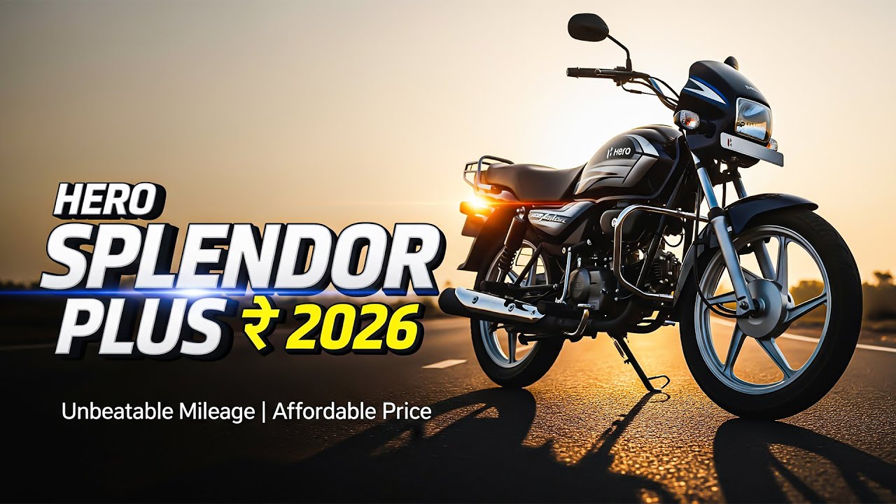 Hero Splendor Plus (2026) – Unbeatable Mileage, New Features ...