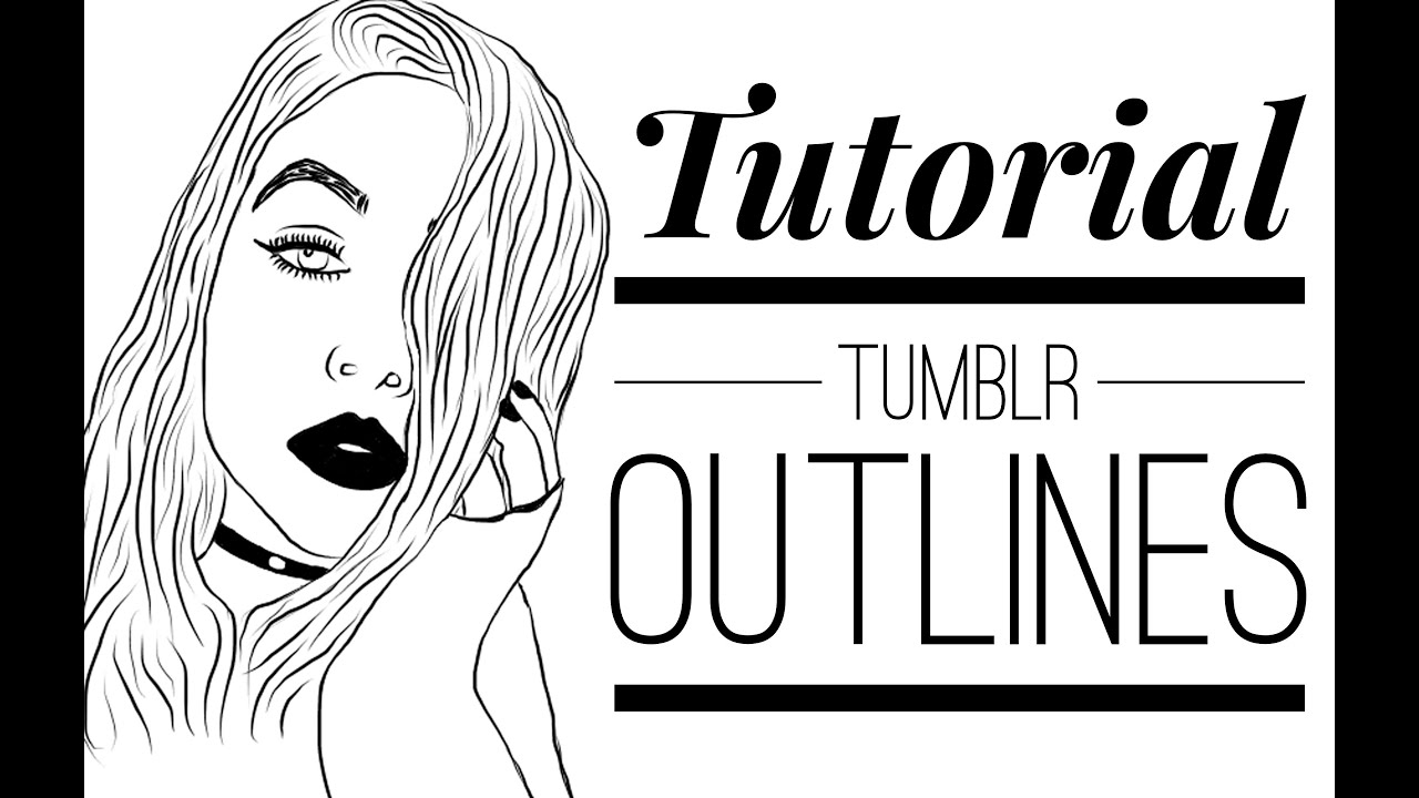 TUTORIAL // TUMBLR OUTLINES - YouTube