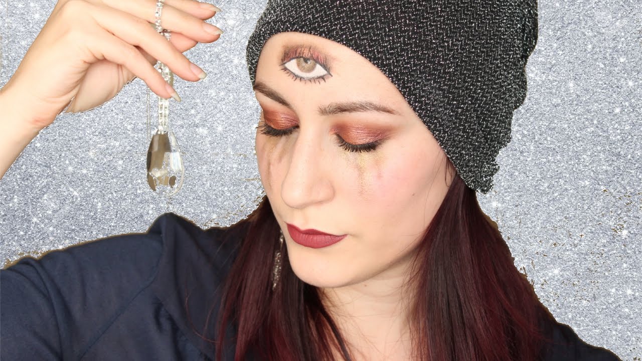 FORTUNE TELLER / THIRD EYE Halloween Makeup Tutorial ~ Makeup Victim - YouTube
