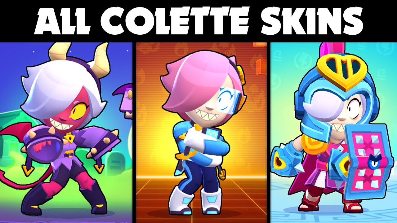 EVERY COLETTE SKIN | Brawl Stars Skin Spotlight - YouTube
