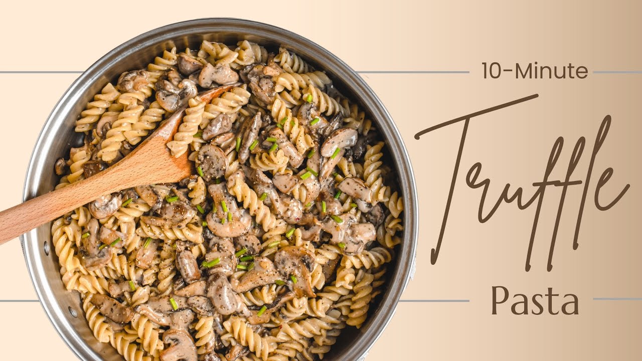 10-Minute Truffle Pasta Recipe (vegan!) - YouTube