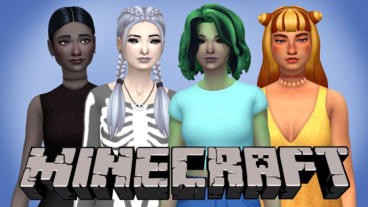 MINECRAFT MOBS | Sims 4 Create A Sim - YouTube