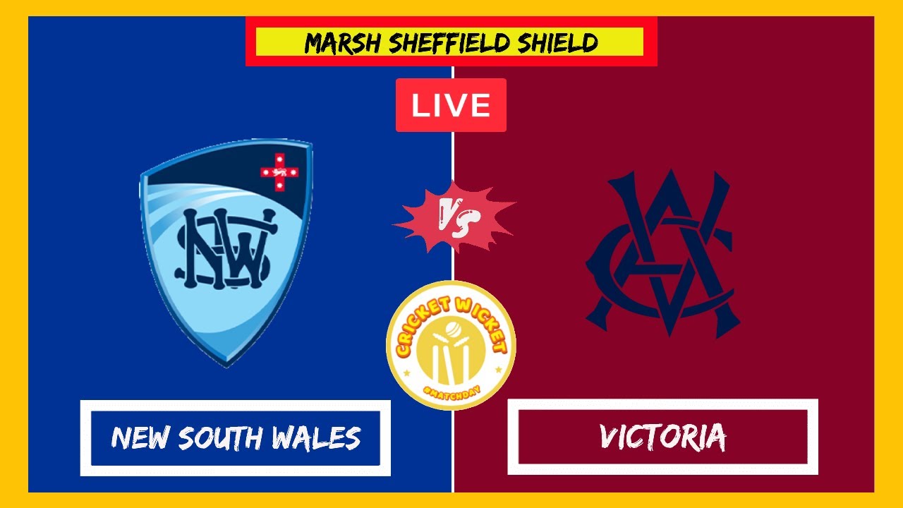 🔴LIVE NEW SOUTH WALES VS VICTORIA | DAY 1 | MARSH SHEFFIELD SHIELD 2023 ...