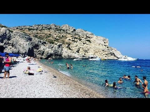 Traganou Beach, Rhodes, Greece - YouTube