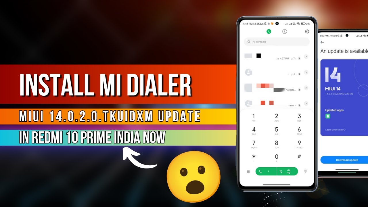 Redmi 10 Prime: Mi Dialer with MIUI 14 Stable Update | Install MIUI ...