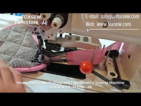 Heavy Duty Edge Cutting and Tape Binding Sewing Machine - YouTube