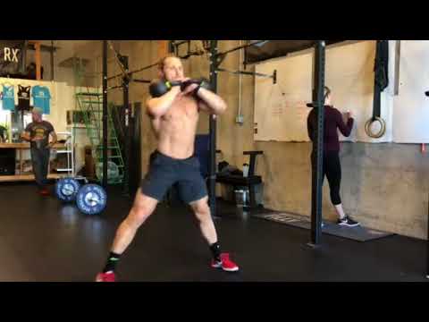KB Front Rack Cossack Lunge - YouTube