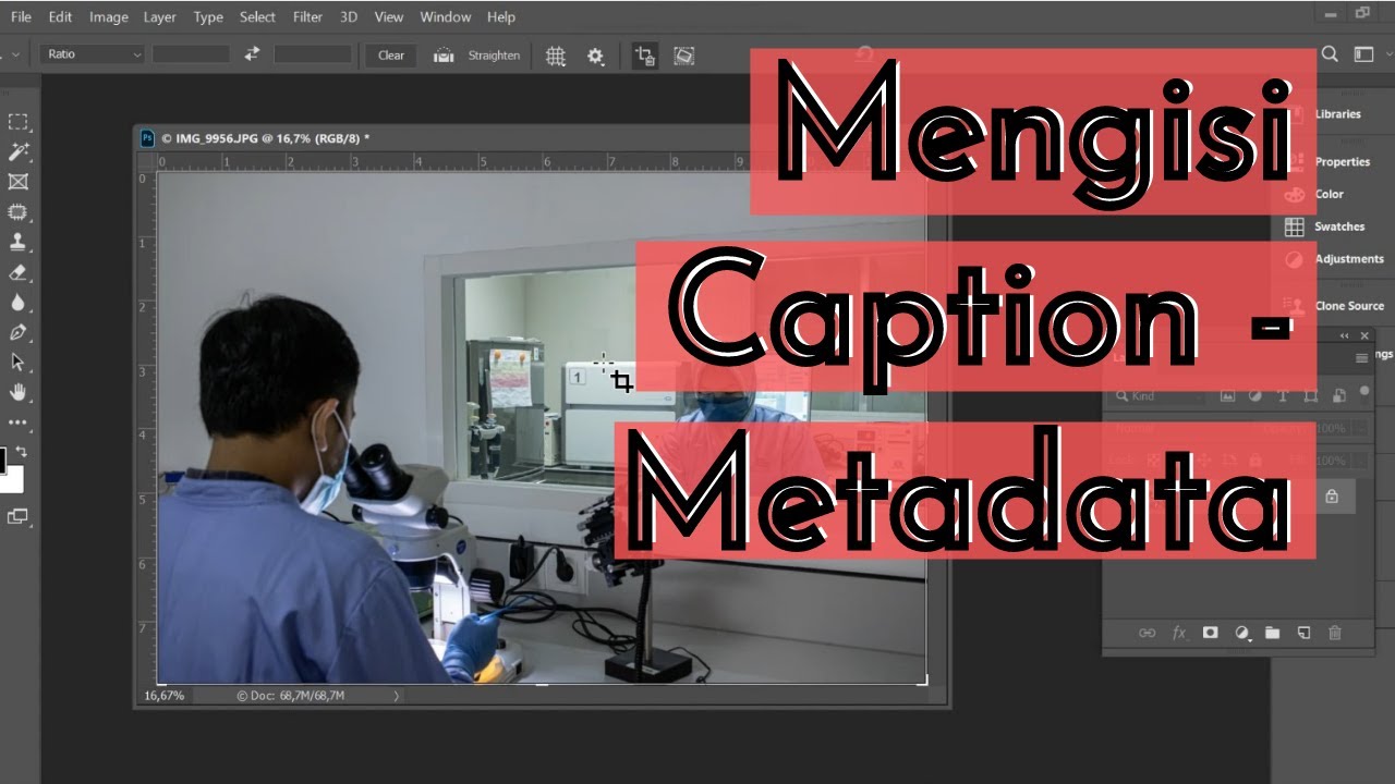 Cara Isi Caption & Metadata (IPTC) di Adobe Photoshop - YouTube