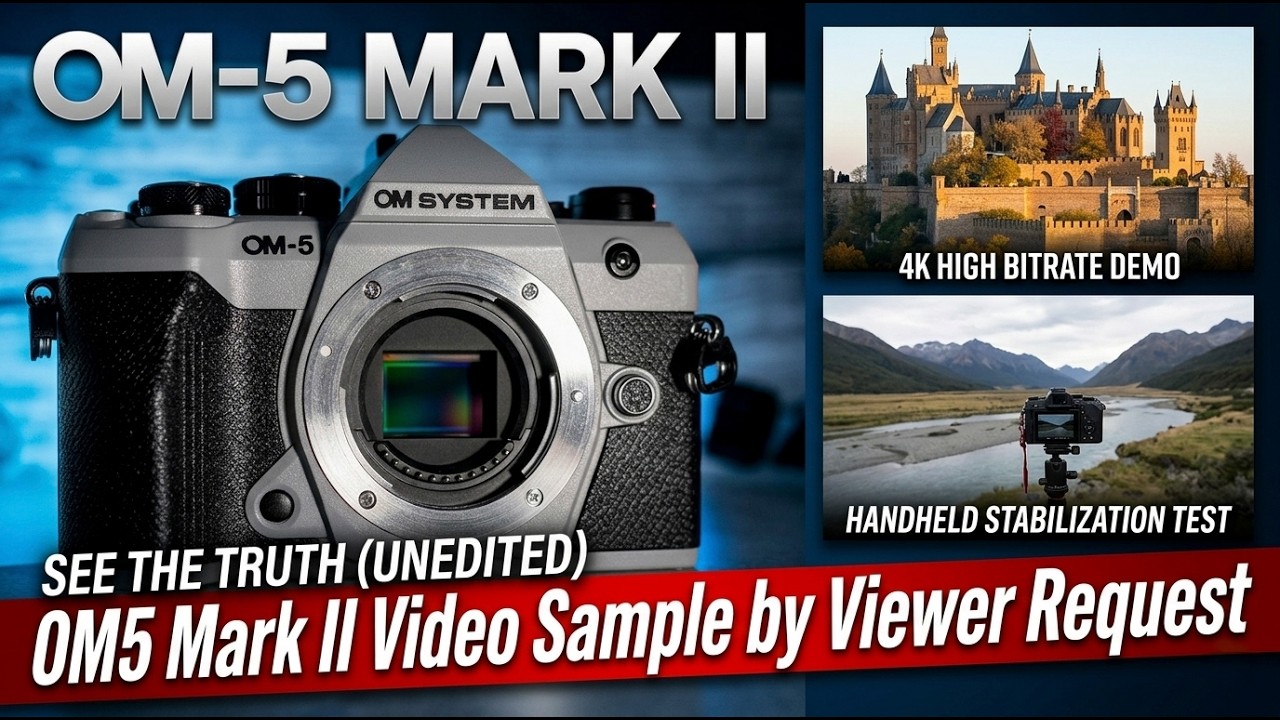 OM System OM-5 Mark II: Real-World 4K Video Samples & High Bitrate Demo