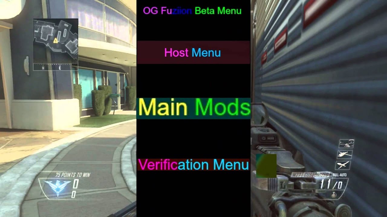 OG Fuziion's BO2 Custom Menu - YouTube