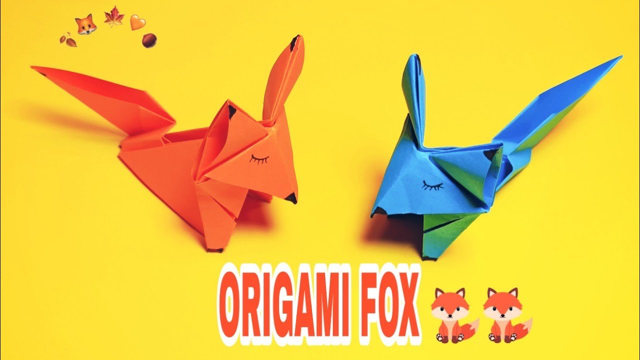 ORIGAMI FOX EASY - How To Make Origami Fox - Tala Art and Craft - YouTube