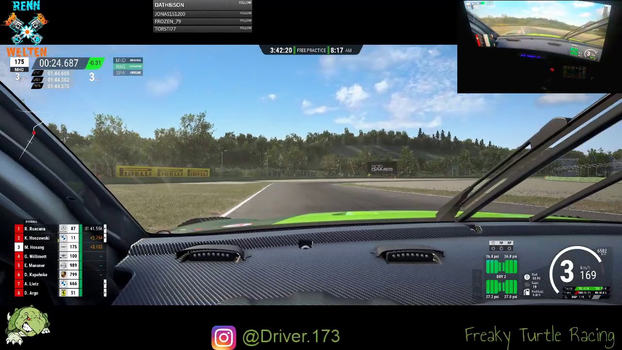 YellowFlag 6h Imola Qualifying | Freaky Turtle Racing @ RennWelten - YouTube