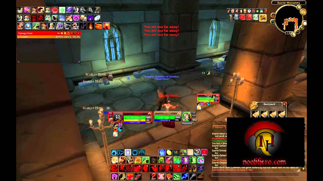 WoW Walk-through: "Library - Scarlet Monastery" (SM-Lib) - YouTube