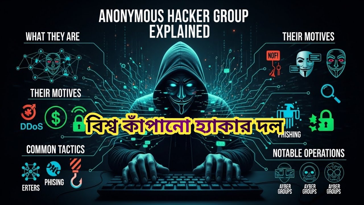 Anonymous Hacker Group Explained | অ্যানোনিমাস হ্যাকার গ্রুপের ইতিহাস ও ...