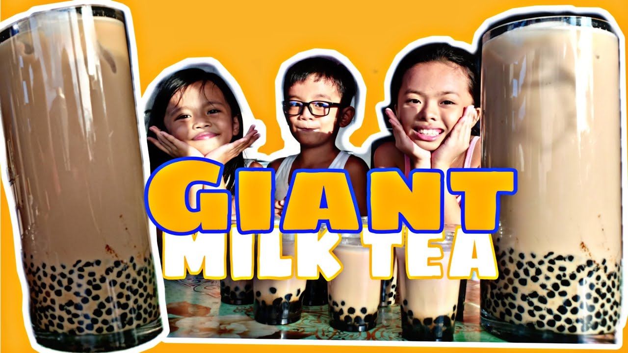 Giant Milk Tea / home made milk tea/ How to make Milk Tea - YouTube