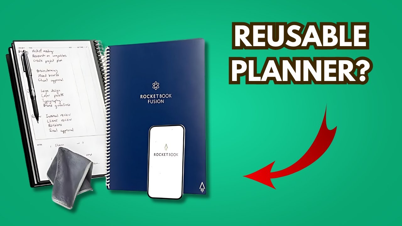 The Ultimate Reusable Planner! Rocketbook Everyday Planner Review - YouTube