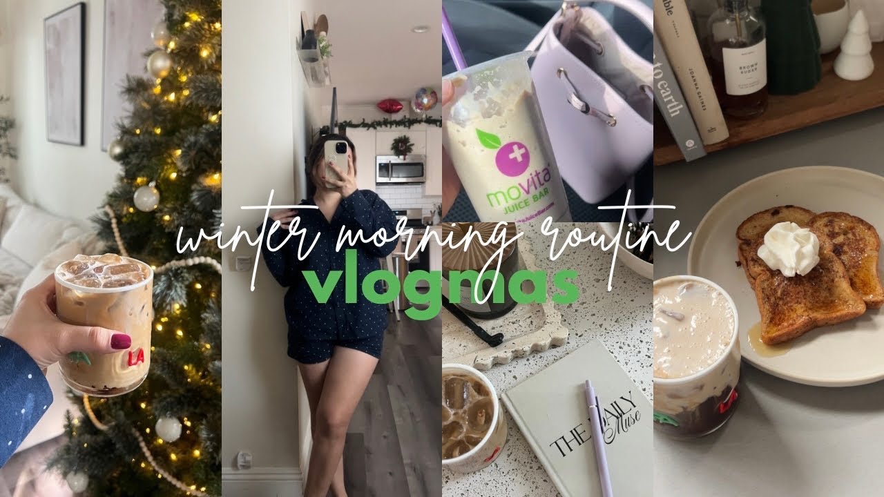 cozy winter morning routine🎄breakfast smoothie, target run, morning ...