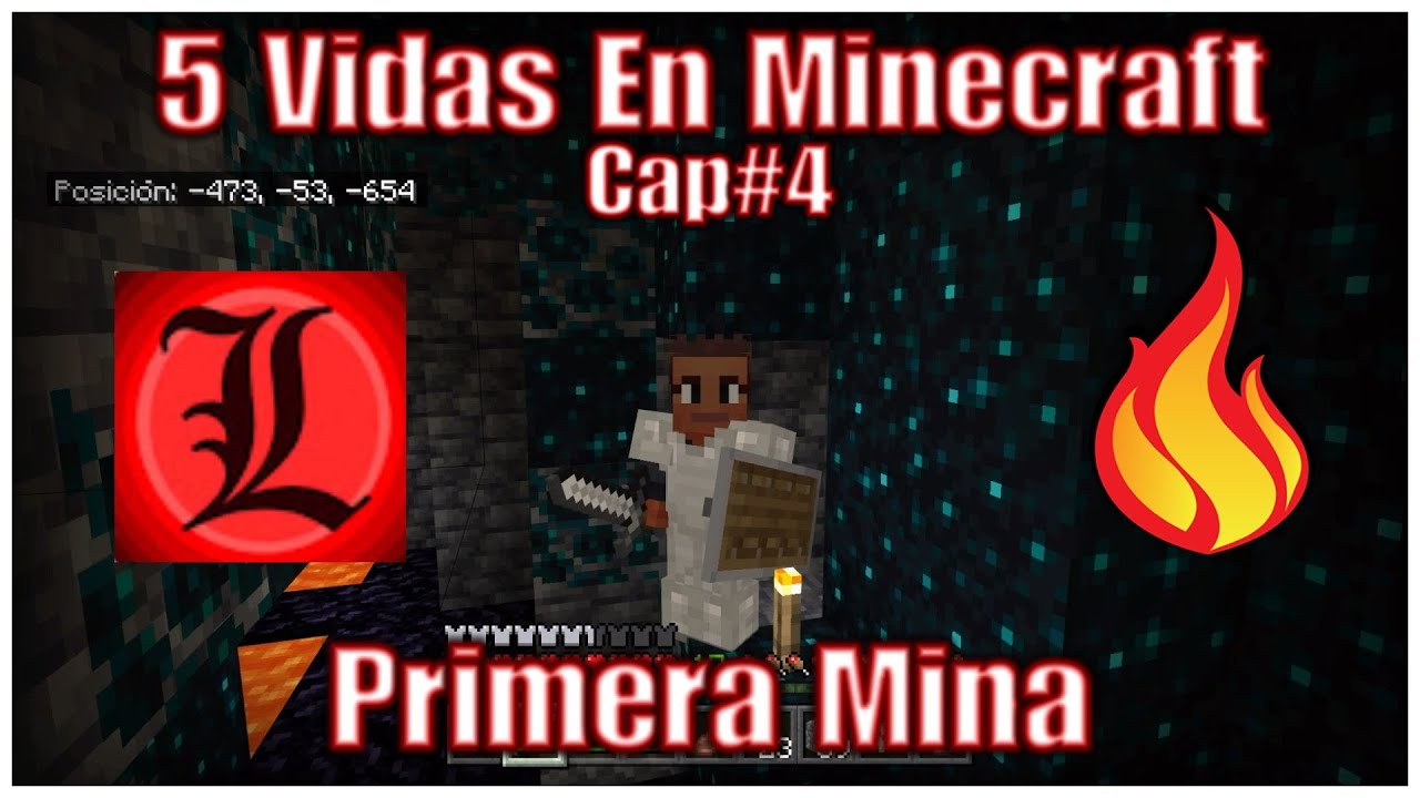 5 Vidas En Minecraft 1.20 Cap# 4 Primera Mina - YouTube