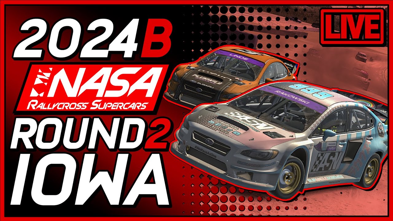 NASA Rallycross Supercars | 2024B R2 | Iowa - YouTube