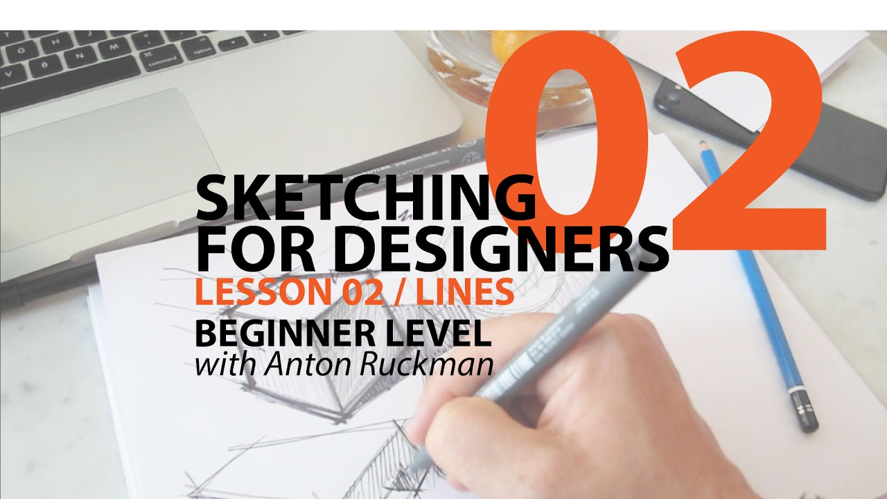 How to Draw . Sketching for Product Designers Tutorial. LINES ...