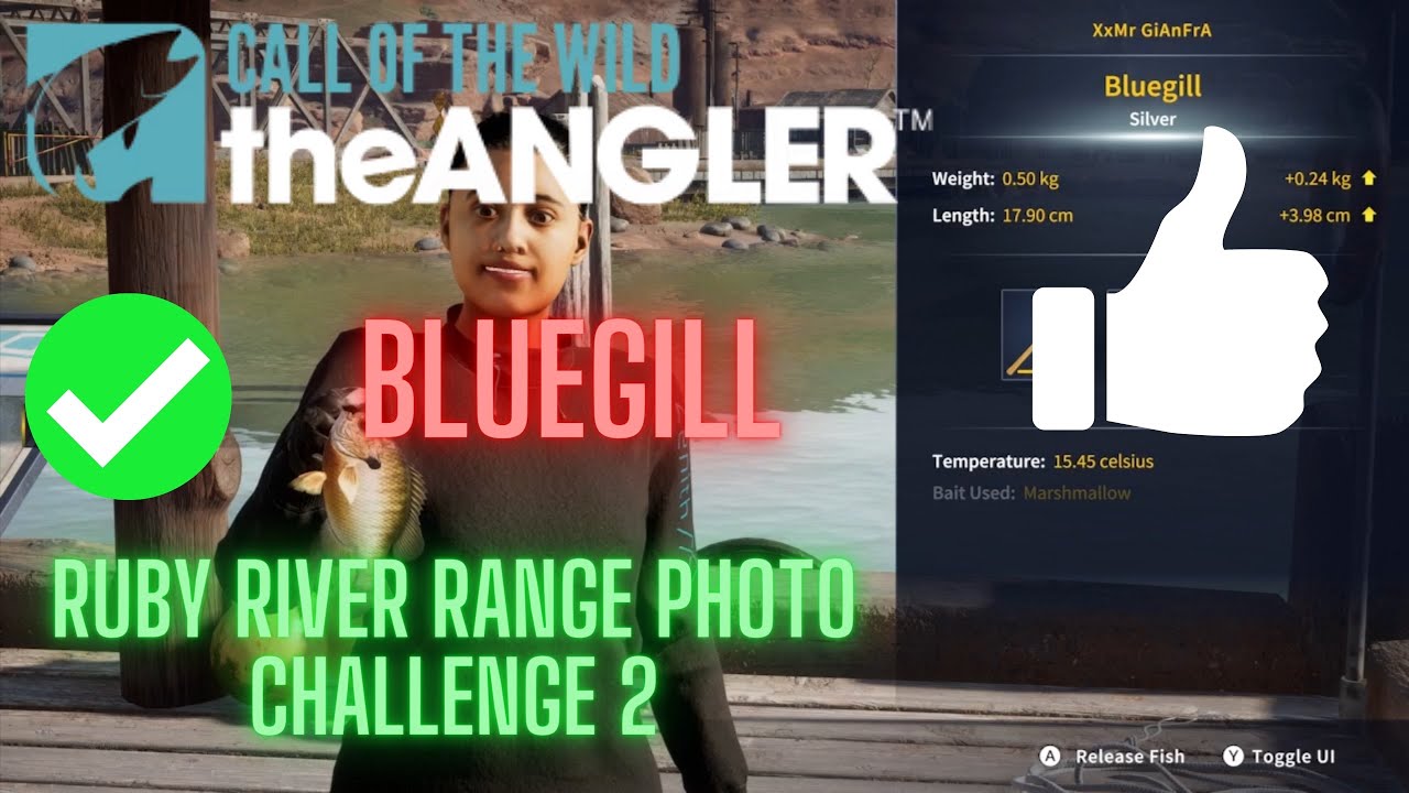🟢 Ruby River Range Photo Challenge 2• Catch a Silver Rank Bluegill call ...