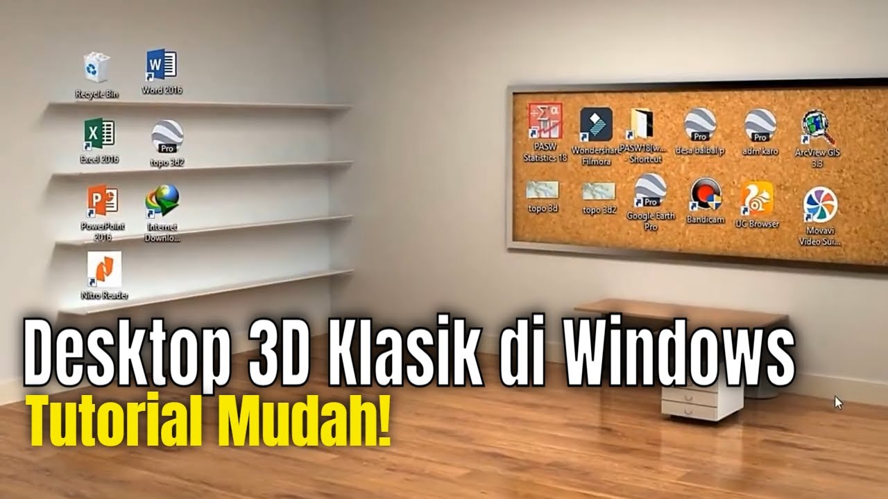 Cara Membuat Tampilan Desktop 3D Klasik di Windows 🤩 (Tutorial Mudah ...
