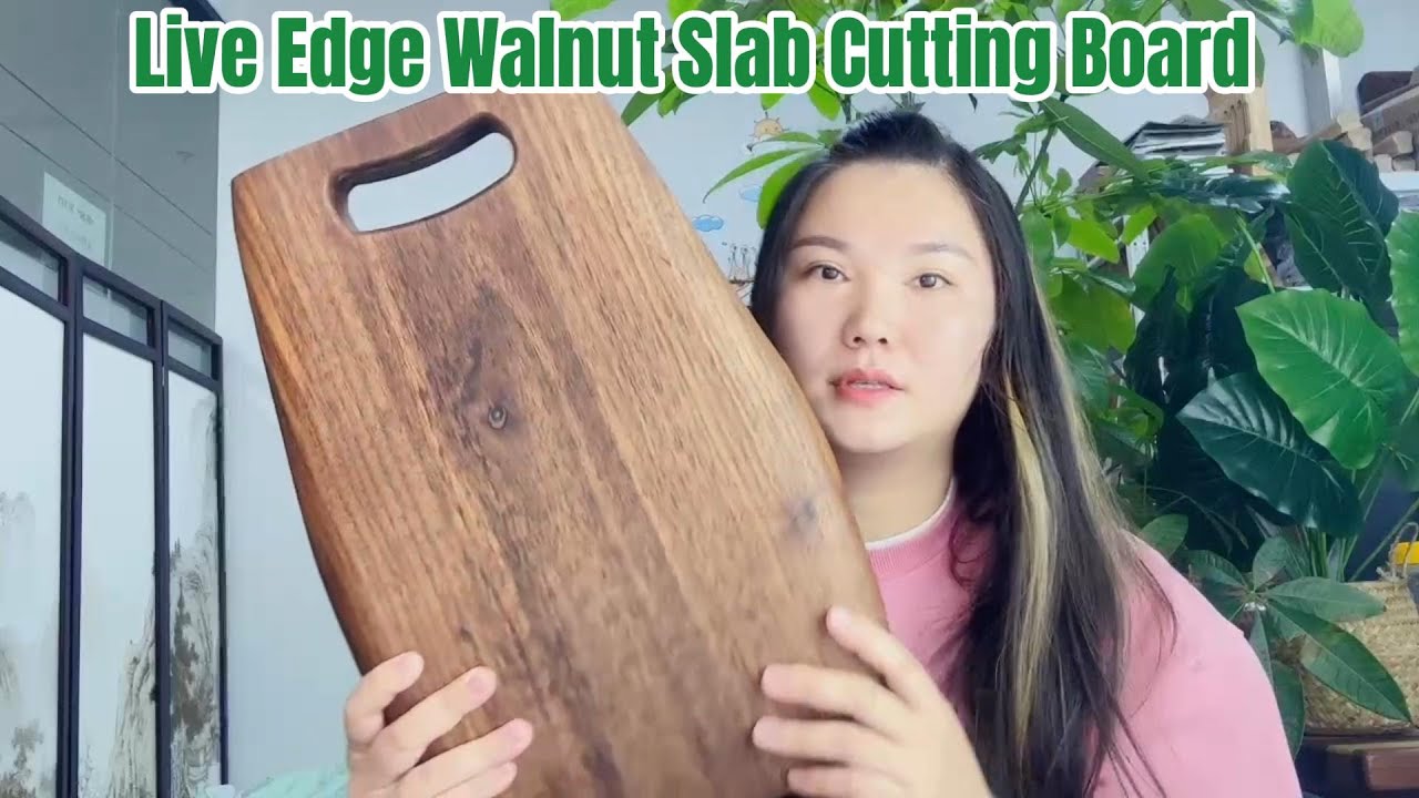 Live Edge Walnut Slab Cutting Board Live Edge Solid Wood Chopping Board ...