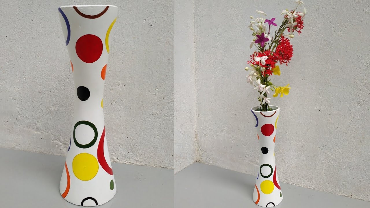 Crafting A Stylish Flower Vase With Plaster Of Paris DIY Home Decor crafting-a-stylish-flower-vase-with-plaster-of-paris-diy-home-decor