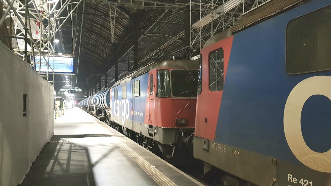 Freight trains in Basel SBB [5. 3. 18] - lorirocks777