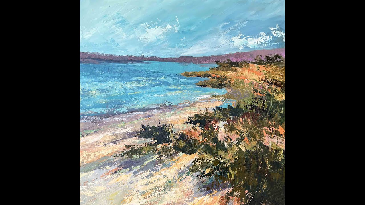 Coastline - Painting by artist Filomena Booth - YouTube