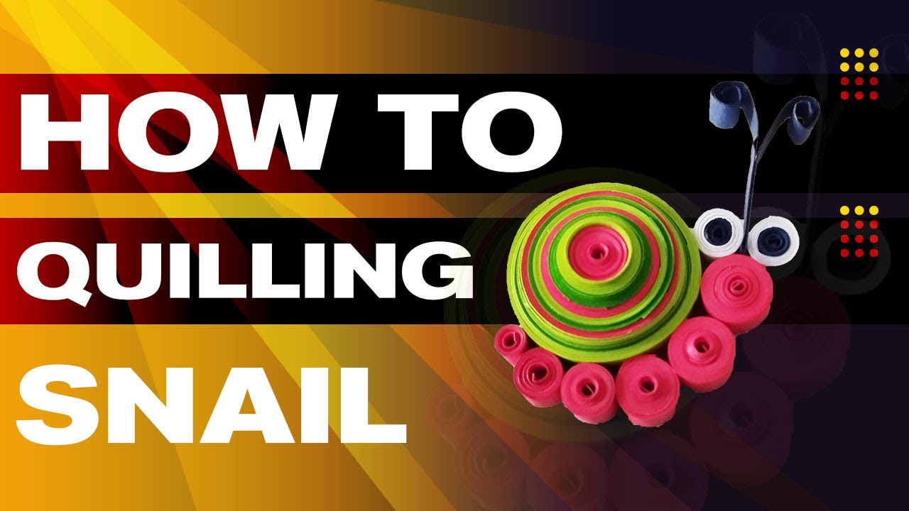 DIY Snail Quilled | How to make Paper Quilling Snail | Quilling ...