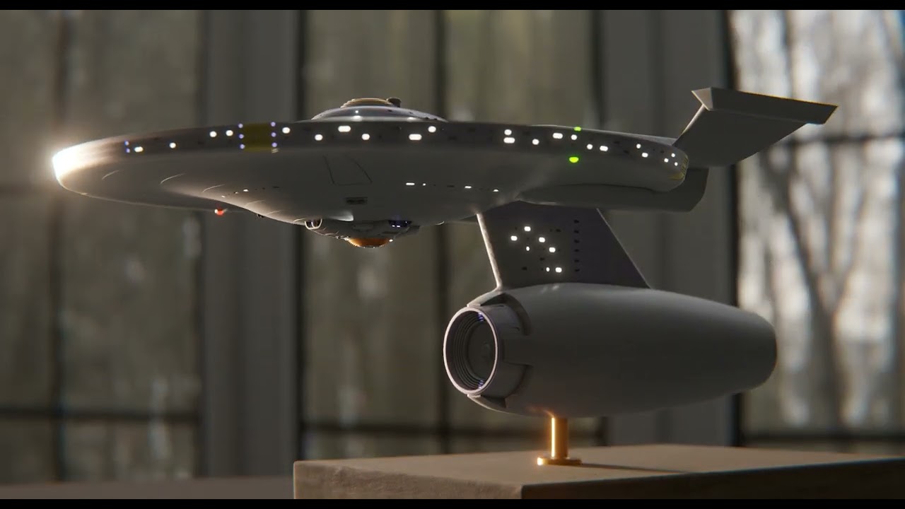 Federation Starship Model WIP - Camera Pan Test - Blender 3.2 EEVEE ...