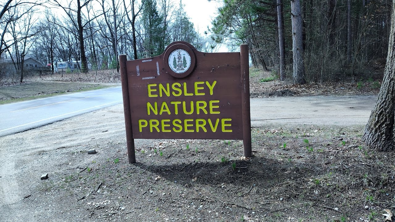 Hiking the Ensley Nature Preserve. Ensley Center Michigan. - YouTube