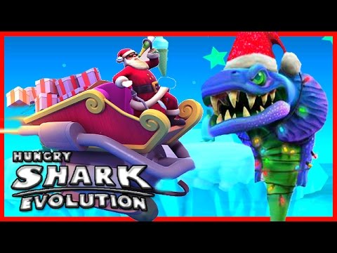 ALAN VS BAD SANTA! - Hungry Shark Evolution Alan The Destroyer Of World ...