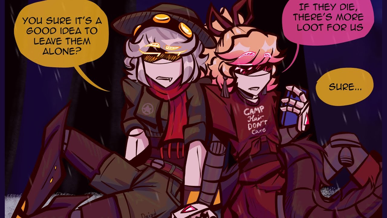 V and Lizzy's WHOLESOME CAMPFIRE DATE?!! (Murder Drones Comic Dub ...