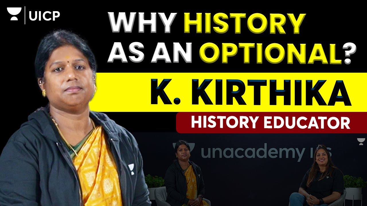 Why choose History as an Optional for UPSC Exam? | K Kirthika | UPSC ...