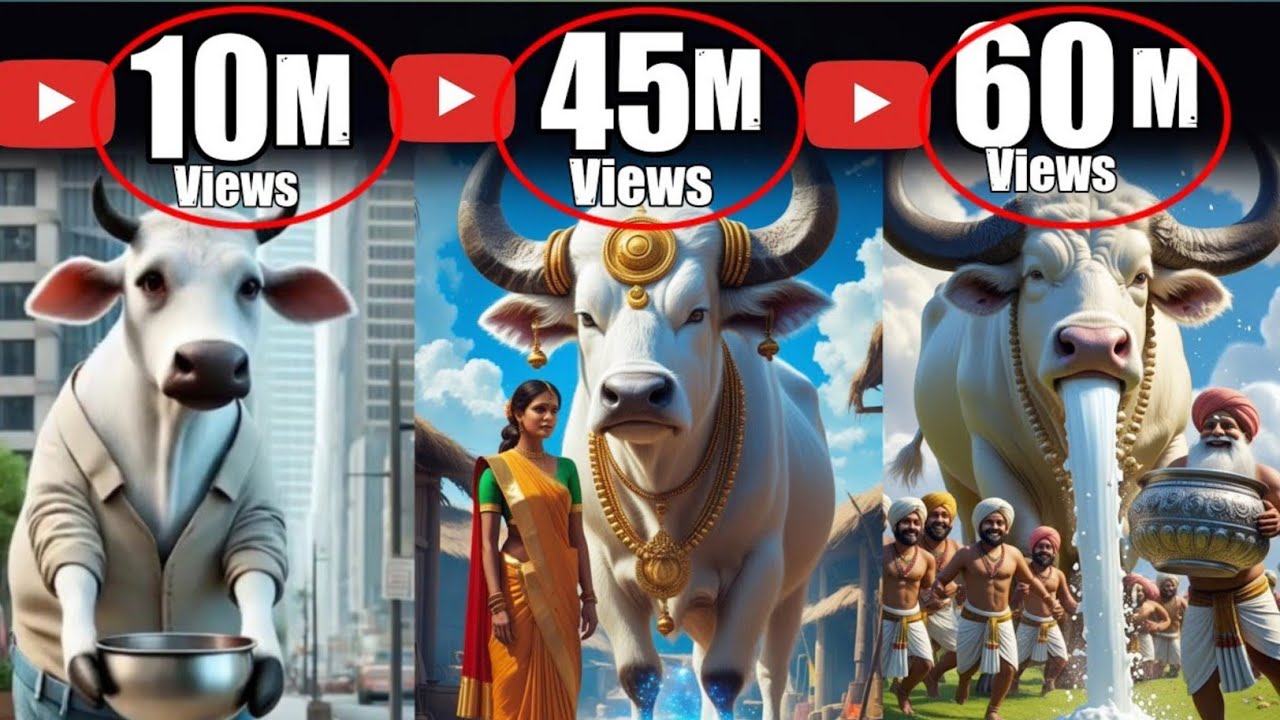 Anu Hindi Animation is live Ai cartoon video #cow - YouTube